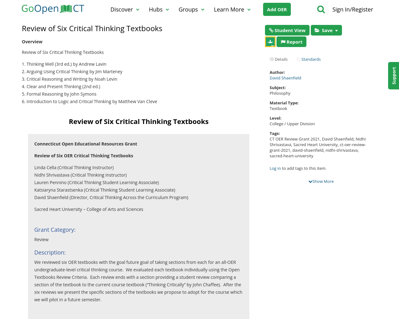 Review of Six Critical Thinking Textbooks | GoOpen CT