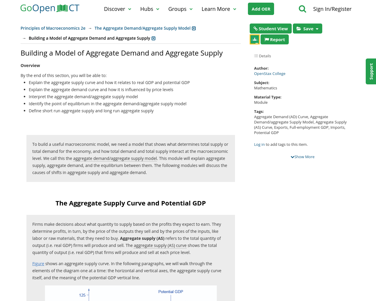 Principles of Macroeconomics 2e, The Aggregate Demand/Aggregate Supply ...
